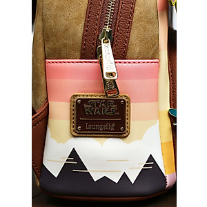 Loungefly Star Wars The Mandalorian Bantha Ride Mando and Baby Yoda Womens Double Strap Shoulder Bag Purse