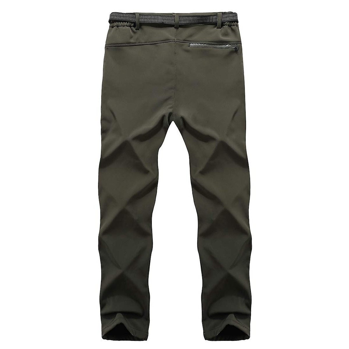 MOERDENG Men's Soft Shell Waterproof Winter Snow Ski Snowboarding Pants Fleece Cargo Hiking Pants