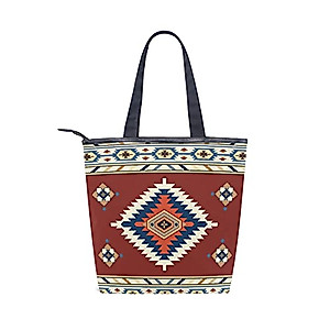 Aztec Tote Western Bags for Women Southwest Native American Purses and Handbags One Size
