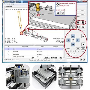 RATTMMOTOR CNC 1610 PRO 3 Axis GRBL Control DIY Mini CNC Router Machine Kit with Offline Controller and 14pcs ER11 Collets CNC Engraving Milling Machine for Cutting Wood Plastic Acrylic PVC PCB