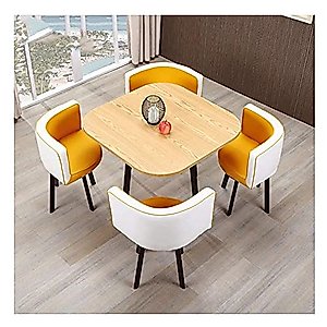 Office Business Hotel Lobby Dining Table Set, Business Coffee Table Office Table and Chair Set, Cafe Table and Chair Set Office Lounge Meeting Room Study Room Study Room Bedroom Living Room Hotel Rece