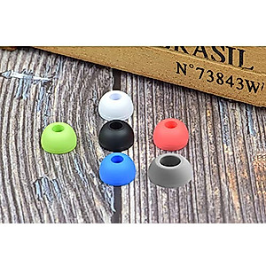 Replacement Silicone Ear Tips Earbuds Buds Set Compatible with for Powerbeats 2 3 Wireless Beats by dre Headphones Earphones, 4 Pairs (White)