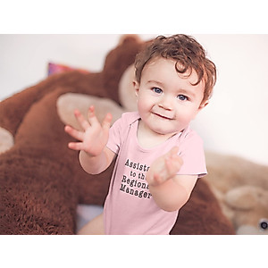 Pop Threads Office Assistant Regional Manager Infant Bodysuit Unisex Baby Girl Boy Clothes Black 6M