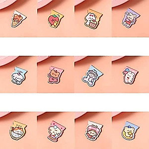 Ruifaya Cartoon Bookmark Book Page Folder Student Cute Half-fold Bookmark Bookmark Stationery Cute Magnet Pet Magnetic Custom