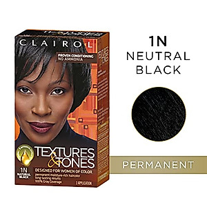Clairol Professional Textures & Tones Hair Color 1n Neutral Black