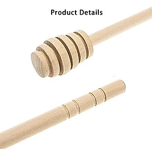 GIYOMI Wooden Honey Dipper Stick for Honey Jar Dispense Drizzle Honey,2 Pcs 6.3 Inch / 16cm Honey Dippers Sticks-Honeycomb Stick-Wooden Honey Spoon