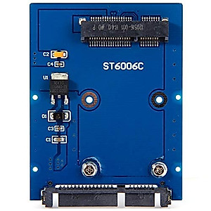 Cablecc Combo M.2 NGFF B-Key & mSATA SSD to SATA 3.0 Adapter Converter Case Enclosure