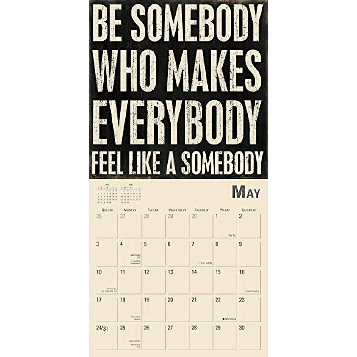 Words to Live by 2020 Wall Calendar