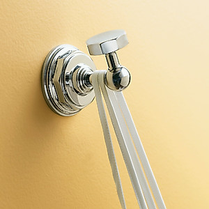 KOHLER K-13113-SN Pinstripe Robe Hook, Vibrant Polished Nickel