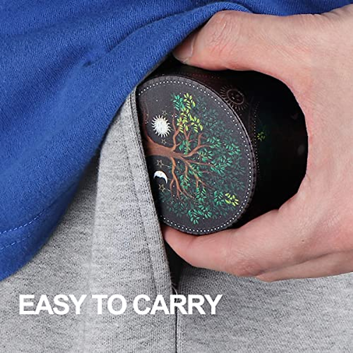 HOKirin Grinder 2.5 Inch Grinder Boho Aesthetics Grinder Tree of Life Grinder,Black