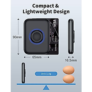 RORRY Portable Apple Watch Charger,5000mAh iWatch Wireless Charger Power Bank with Built in Cable,Travel Keychain Charger for Apple Watch Series 8/Ultra/7/6/Se/5/4/3/2,iPhone 14/13/12/12/11