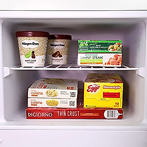 Magic Cool MCR74V0W Apartment Refrigerator Freestanding Slim Design Full Fridge with Top Freezer for Condo, House, Small Kitchen Use, White