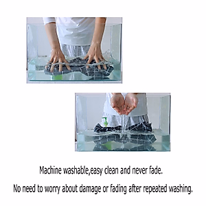 Sea Fish Blue Submarine Bedding Set,Animals Marine Ocean Lightweight Bedding Set for Kids Boys Girls Comforter Cover 3Pcs,Zipper,Queen Size