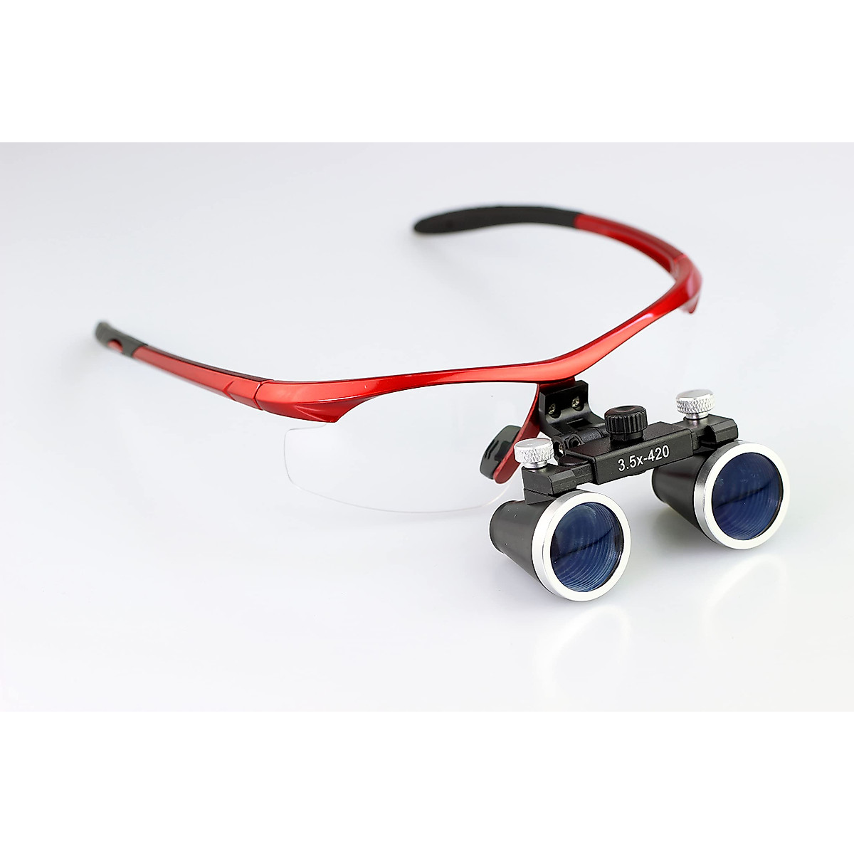 S&Dent Dental Medical Surgical Operation Magnifying 3.5X Loupes with Clinic Short Style Headlight for Astigmatism Kit Color Randomly