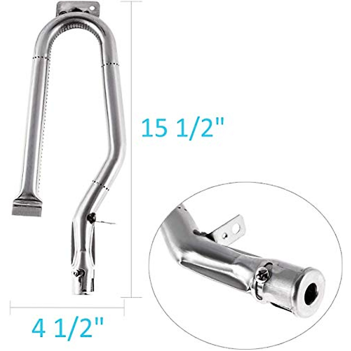 BBQration Stainless Steel Repair Kit Replacement for Members Mark BQ05046-6, BBQ Pro BQ05041-28, BQ51009, Outdoor Gourmet BQ05037-2, BQ06W03-1, Sam's Club BQ05046-6 and More