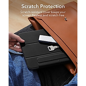 ESR for iPad Air 11 Inch Case M2(2024), iPad Air 6th/5th/4th Gen (2024/2022/2020), Powerful Magnetic Attachment, Slim Trifold Stand Case, Supports Pencil Pro&Pencil(USB-C), Durable Protection, Black