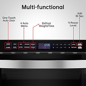 ThermoMate 24 Inch Built-in Microwave Drawer with Automatic Presets + 24" Electric Wall Oven with 12 Functions, 3100W Convection Ovens