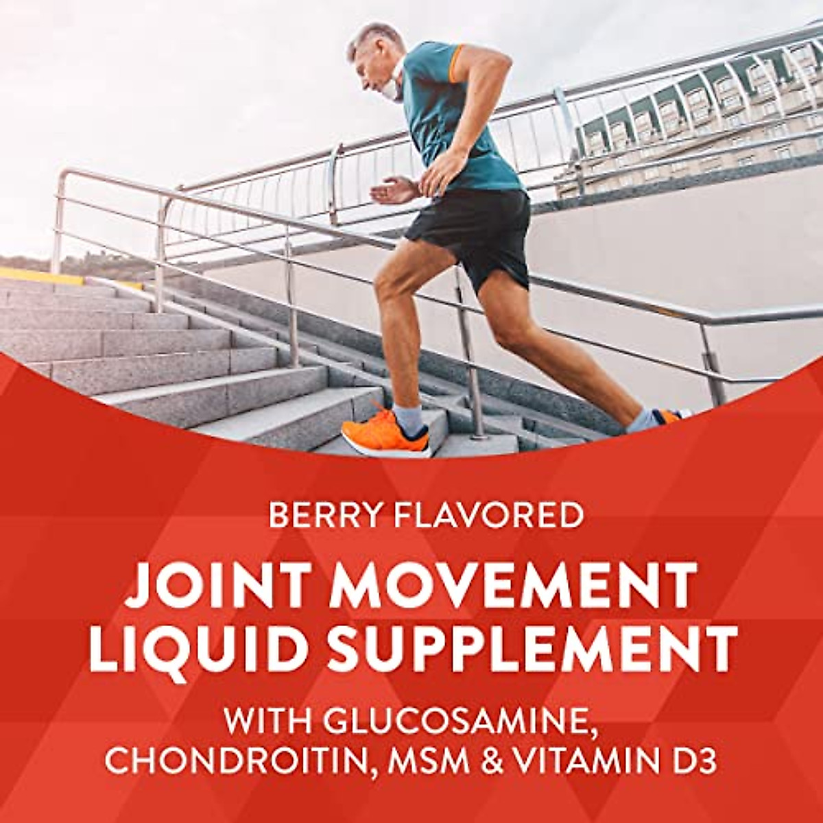 Nature's Way Joint Movement Glucosamine Fast Absorbing Liquid, 16 Day Supply, 16 Oz, Berry Flavor