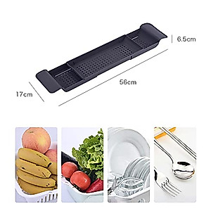 SDGH Retractable Bathtub Storage Rack Bath Tray Shelf Scalable Drain Rack Multi-Function Towel Organizer Shelf Bathroom Tools (Color : OneColor)