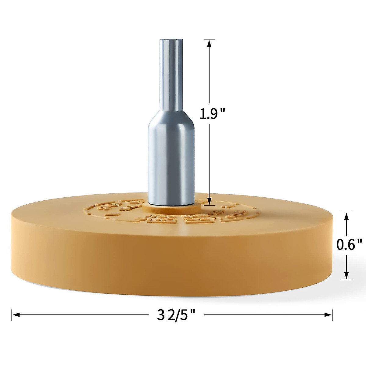 S SATC Decal Eraser Wheel Pin Stripe Removal Tool 1 Pack Adhesive Remover Wheel with Pad & Adapter Graphics Removal Tool Eraser