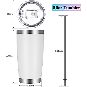 VEGOND 20oz Tumbler with Lid and Straw Stainless Steel Tumbler Cup Bulk Vacuum Insulated Double Wall Travel Coffee Mug Powder Coated Coffee Cup(Mix 12 Pack)