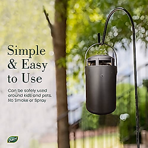 Dalen Reusable Mosquito Repellent for Yard, Outdoor Mosquito Trap and Attractor, No Smoke or Spray, Safe for Pets and People, Cordless