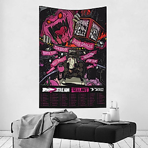Zusvus Tapestry Wall Hanging Funny Rapper Tapestry Pop Home Decoration for Living Room Bedroom Dorm Decor 40"x60"