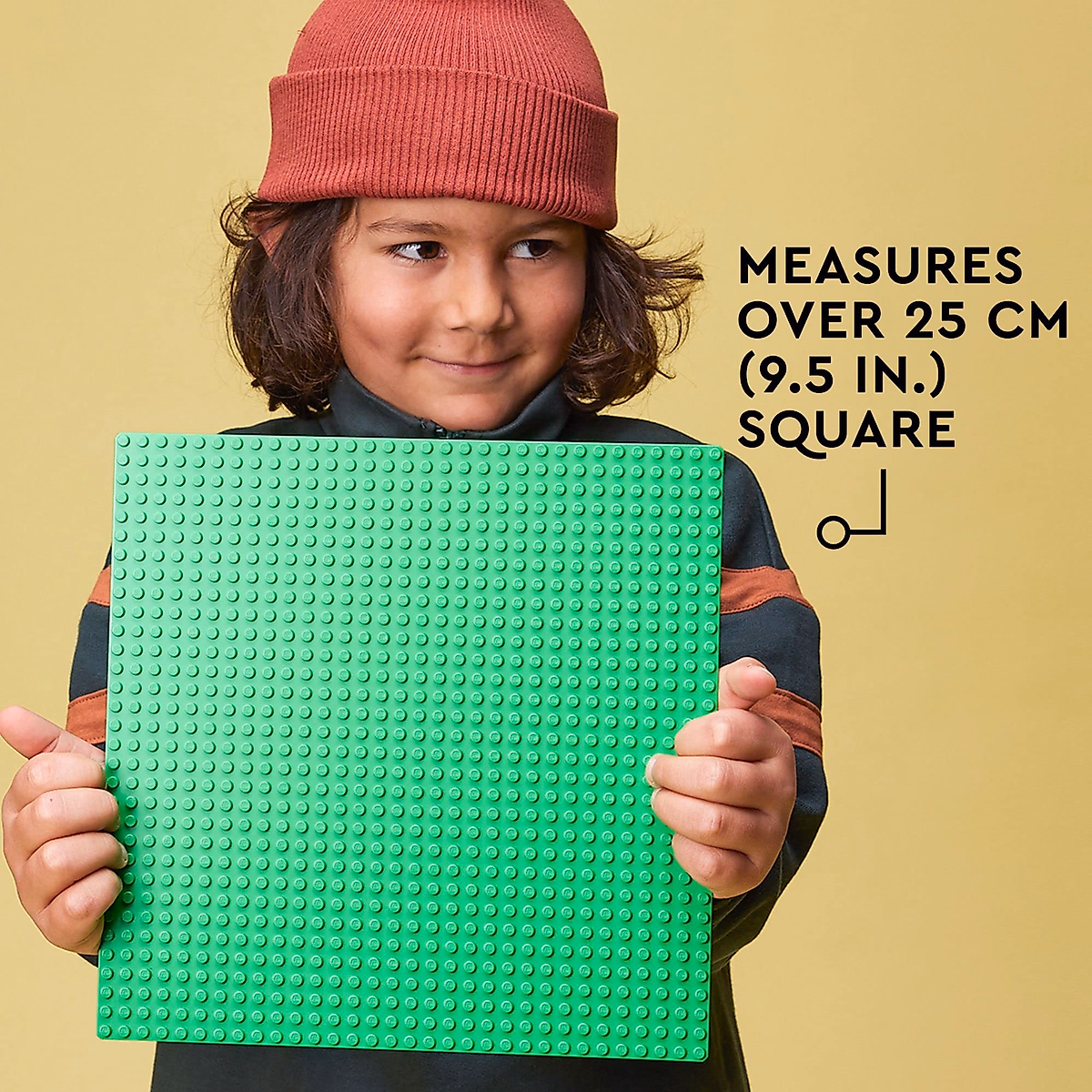 LEGO Classic Green Baseplate, Square 32x32 Stud Foundation to Build, Play, and Display Brick Creations, Great for Grassy Nature Landscapes, 11023