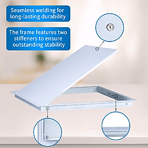 Access Panel 24 x 24,Metal Access Door,Built-in Lock,Aluminum Galvanized -Antioxidant/Fire Resistant,Access Panel for Drywall,Ceilings, Electrical, Plumbing,Access Door for Drywall,Metal Access Panel