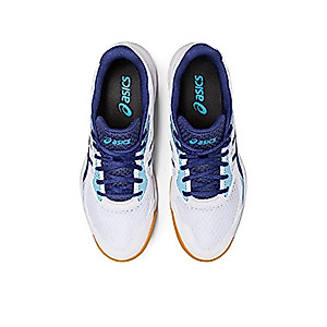 ASICS Men's Upcourt 5 Court Shoes, 11.5, White/Indigo Blue