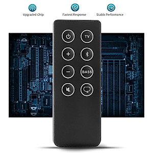 Remote Control Replacement for Soundbar Series II, Universal Remote Controller for 418775 410376 431974 845194 838309 1100 740928 1120, for de Sonido TV System System Remote