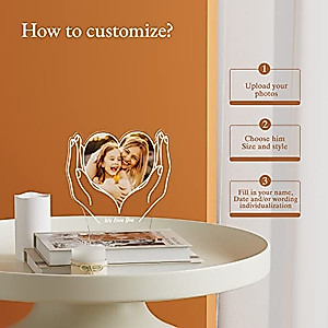 Bemaystar Personalized Gifts for Women - Customized Gifts, Picture Frame Mother's Day Father's Day Birthday Christmas Gifts for Women Men