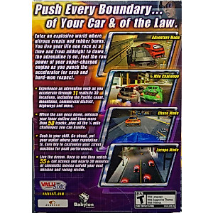 Midnight Outlaw: 6 Hours to Sun Up PC CD Racing Game ~ Enter an explosive world where nitrous erupts and rubber burns