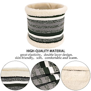 FZ FANTASTIC ZONE Kids Baby Girls Winter Knit Pompom Beanie Hats Caps Scarf Neck Warmer Touchscreen Gloves Set Fleece Lined