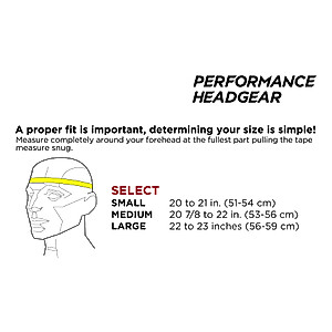 Full90 SELECT Performance Soccer Headgear, Black, Medium