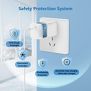 Adaptive Fast Charger, CHINXDA 2-Pack 20W USB C Power Adapter PD3.0 Type C Wall Charger Block Box Cube Brick Plug for iPhone 13/12/11 /Pro Pro Max/SE,iPad,AirPods,Sumsung Galaxy, Smart Android Phones