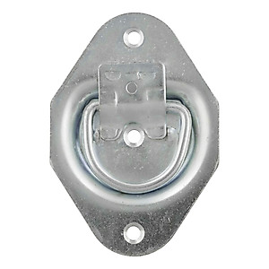 CURT 83601 1-3/8 x 1-7/8-Inch Recessed Trailer Rope Ring Tie Down Anchor, 1,200 lbs Capacity