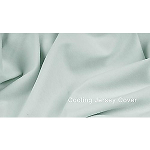 Meiz Pregnancy Pillow Cover – U Shaped Pregnancy Body Pillow Replacement Cover - Cooling Jersey Cover 55" Body Pillow (Green)