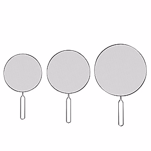 Classic Cuisine Splatter Screen Guards, small, medium and large, Stainless Steel