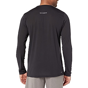 New Balance Men's Accelerate Long Sleeve 22, Black, Medium