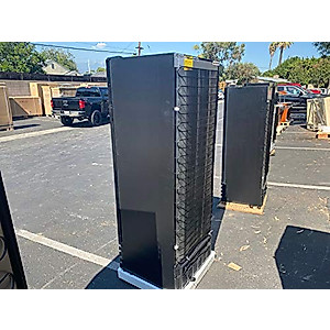 Commercial Refrigerator Glass 1-Door Merchandiser Display Cooler Case Fridge NSF Certified Display Cooler Case 64" Tall, 24" Width, 9.8 cuft, 280Liter, 110V, restaurant Kitchen LC-320A