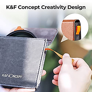 K&F Concept 77mm Putter Variable ND Filter ND2-ND400 (1-9 Stops) 28 Multi-Layer Coatings Import AGC Glass Adjustable Neutral Density Filter for Camera Lens (Nano-X Series)