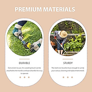 HANABASS Grabber Tool 2pcs Steel Wire Brush Manual Weeders Garden Wire Brush Tools Weeding Tool Hand Tools
