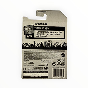 Hot Wheels '17 Ford GT, [White] 164/250 Then and Now 7/10