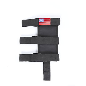 Adjustable Roll Bar Fire Extinguisher Mount Holder 3 lb for Jeep Wrangler Unlimited CJ YJ LJ TJ JK JKU JL JLU 4XE,Black with USA Flag Pattern