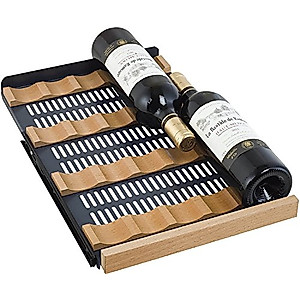 Allavino 15" Wide FlexCount II Tru-Vino 30 Bottle Single Zone Black Wine Refrigerator