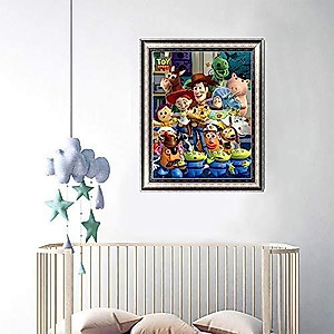 SHCIJGE 5D Painting Art Painting Full Diamond Rhinestone Picture Crystal Embroidery kit Art handicrafts Wall Decoration Cartoon and Animation Series 12x16 inches