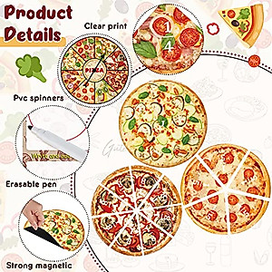 Magnetic Pizza Fraction Tiles with Fraction Circles Set Includes Magnetic Pizza Fractions Pizza Spinners Erasable Marker Board Math Pizza Game Fraction Math Game for Math Fraction Learning Education