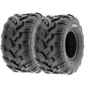SunF A003 ATV/UTV/Lawn-Mowers Off-Road Tire 20x10-8, 6 PR, Directional Tread (Pair of 2)
