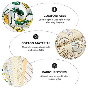 ARTIBETTER Embroidery Fabric Fall Flower Fabric Square Cotton Craft Fabric Bundle Patchwork 50X50cm Squares Quilting Sewing Patchwork DIY Artcraft Autumn Thanksgiving Day Supplies 8pcs Quilted Sheets